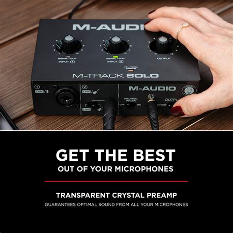 M Audio M Track Solo Usb Audio Interface For Recording Streaming And Podcasting With Xlr
