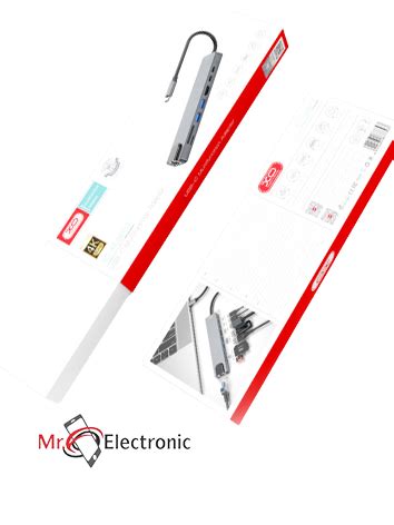 XO Adapter HUB HUB In Silver Mr Electronic Phone Computer Parts Accessories