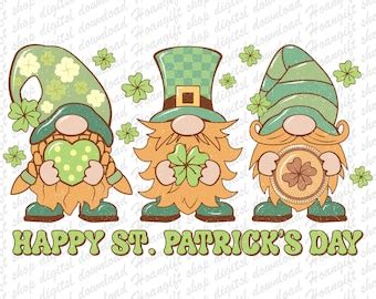 St Patrick S Day Gnomes Png Sublimation Design St Patrick S Day Png Patrick S Day Gnome
