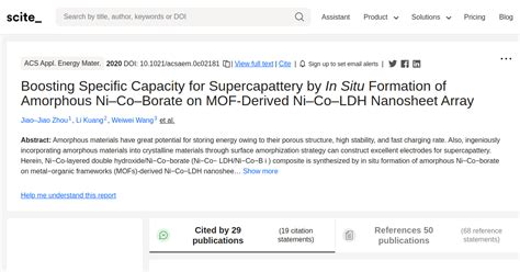 Boosting Specific Capacity For Supercapattery By In Situ Formation Of