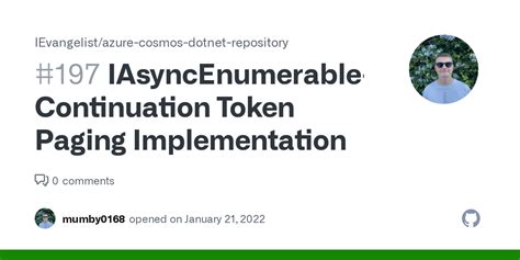 Iasyncenumerable Continuation Token Paging Implementation Issue Ievangelist Azure