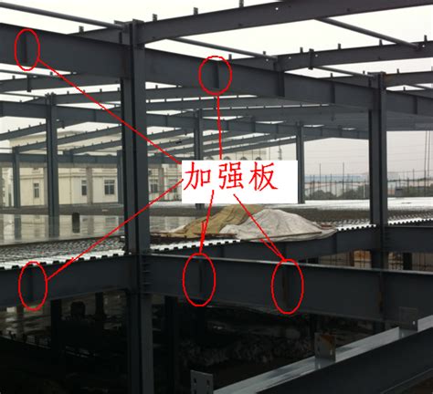 钢构连接加劲板图片 钢柱加劲板图片实物图 大山谷图库