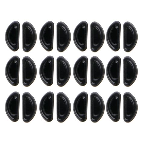 Tooloflife 12 Pairs Silicone Eyeglass Nose Pads Anti Slip Adhesive For