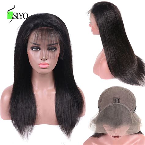 Siyo Hair Lace Frontal Wig Straight 150 Density 13x4 Lace Front Remy