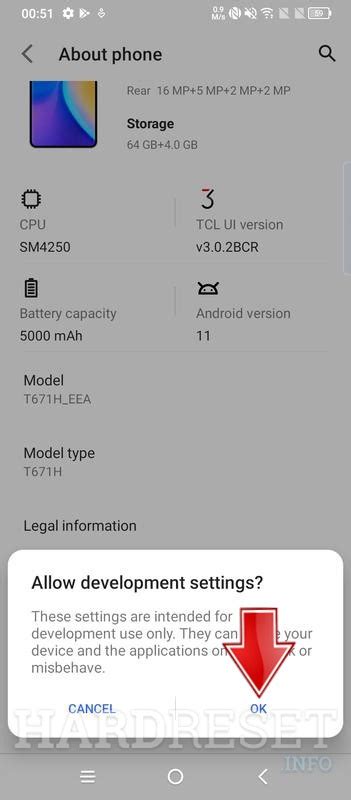How To Get To And Enable Developer Options On TCL A DL HardReset Info
