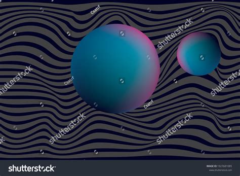 Vector Distorted Grid Design 3d Gradient Stock Vector Royalty Free