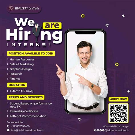 Adnan Kazi On Linkedin Sidalceas Edutech Is Hiring Interns For The