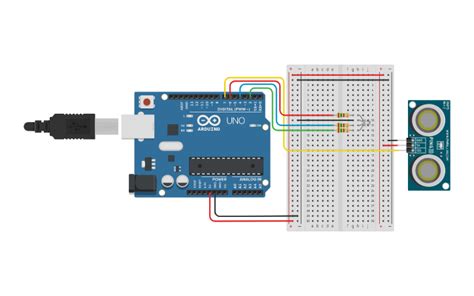 Circuit Design Sensor Ultrasônico Led Rgb Tinkercad