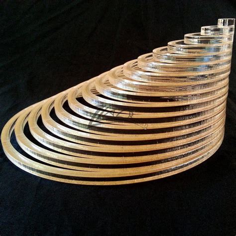 Template Nested Circle 8 16 Piece Plexiglass Quilting Stencil Longarm