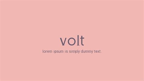 Volt Font Download Free For Desktop And Webfont