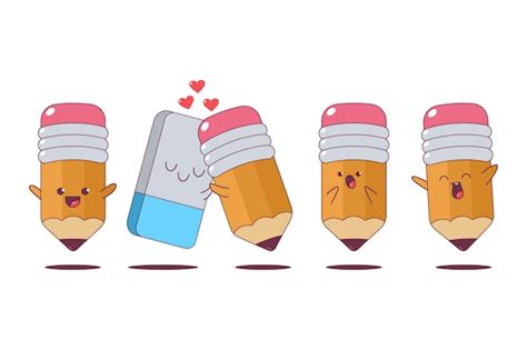 Premium Vector Eraser Cartoon