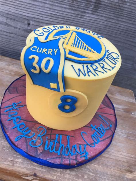 Golden State Warriors Basketball Birthday Cake