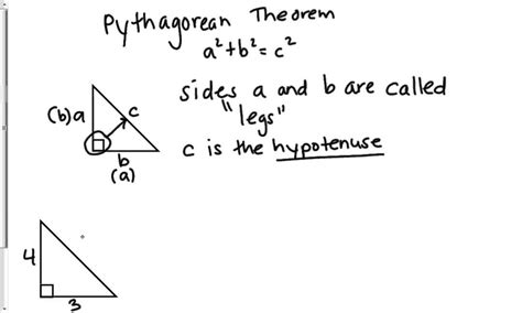 Intro To Pythagorean Theorem Youtube