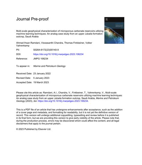 Pdf Multi Scale Geophysical Characterization Of Microporous Carbonate