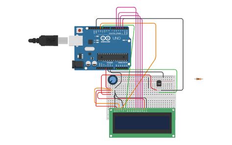Circuit Design Copy Of Подключение Lcd к плате Ардуино Tinkercad