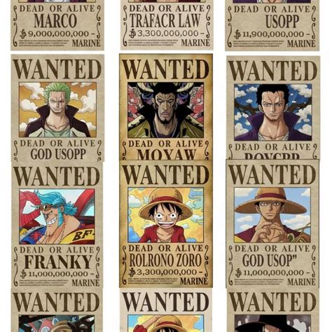Luffys Wanted Poster Etsy