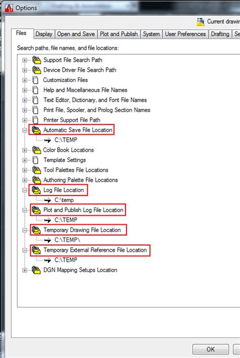 Lt Is Still Autocad Specifying A Different Temp Folder For Autocadlt