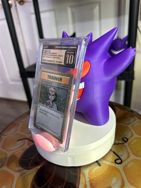 Gengar Pokemon Card Stand Cute Gengar Display Holder Collectible Card