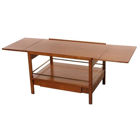 Drop Leaf Cocktail Server Table For Drexel By John Van Koert At 1stdibs