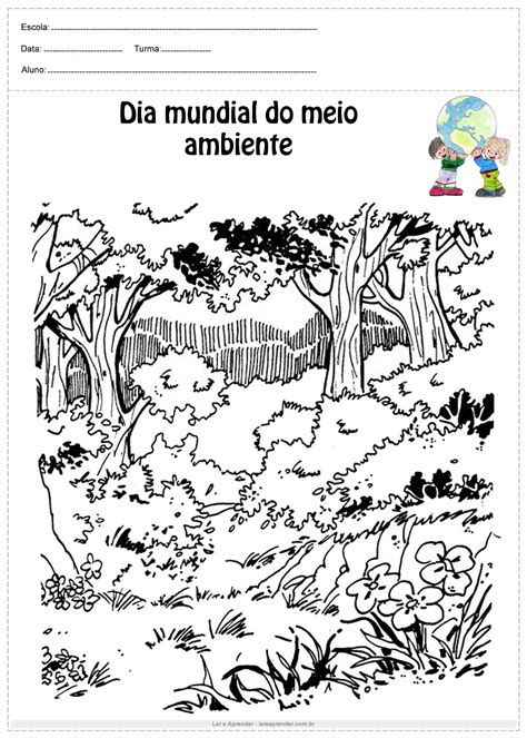 Desenhos Do Meio Ambiente Para Colorir Ler E Aprender Entre No Jogo