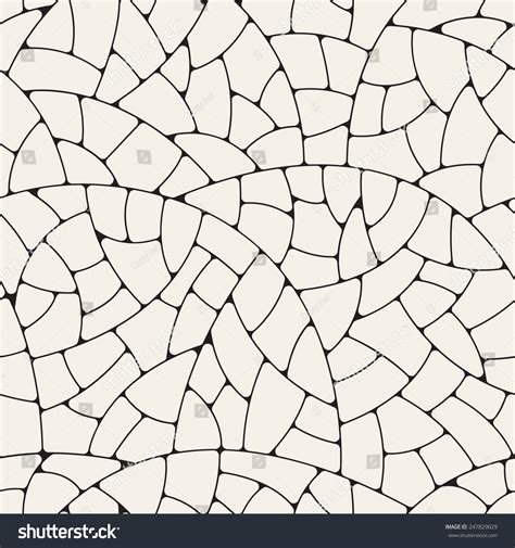 Seamless Pattern Irregular Linear Grid Stylish Stock Vector Royalty Free 247829029 Shutterstock