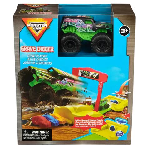 Stunt Playset Monster Jam Grave Digger 172 Salti Mozzafiato