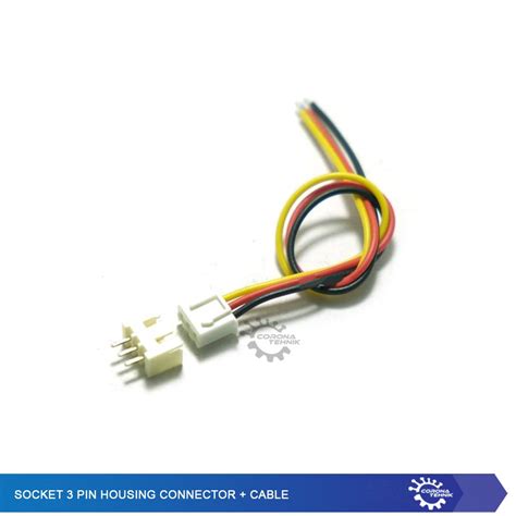 Jual Socket 3 Pin Housing Connector Cable Shopee Indonesia