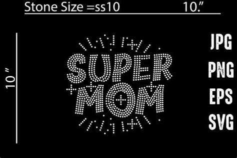 Rhinestone Templates Design Graphic By MRUMU Creative Fabrica