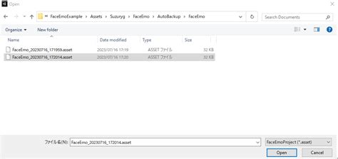 Restoring The Facial Expression Menu From Auto Backup FaceEmo