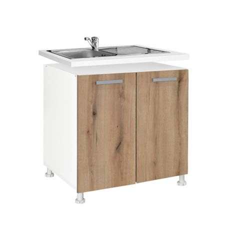 Шкаф долен за мивка In D80 S дъб артизан Шкафове Мебели Кухня Продукти