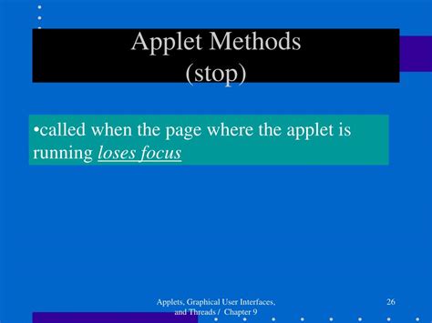 Ppt Applets Graphical User Interfaces And Threads Powerpoint