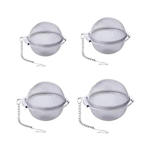 PASSOIRE Argent Maille Fine en acier filtre à ragoût épices boule à