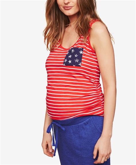 Motherhood Maternity Striped Tank Top Macys