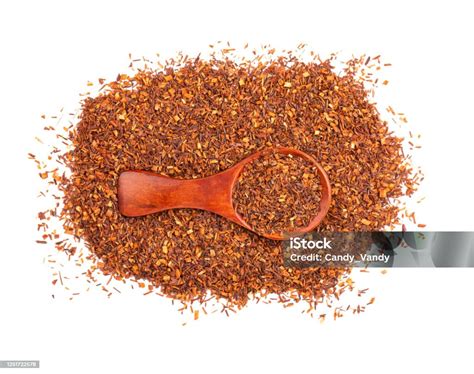 흰색 배경에 고립 된 루이보스 차 루이보스 남아프리카 공화국의 전통 음료 유기농 차 맨 위 보기입니다 닫습니다 루이보스 차에 대한 스톡 사진 및 기타 이미지 Istock