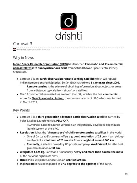 Cartosat 3 Pdf Spacecraft Spaceflight