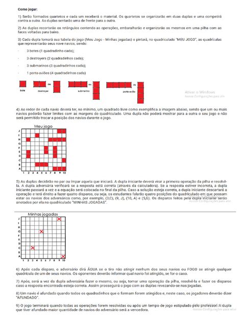 Batalha Naval Da Matemática Pdf