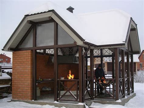 Беседки с барбекю