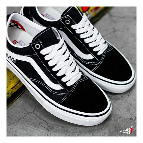 Tenis Vans Skate Old Skool Pro Black And White