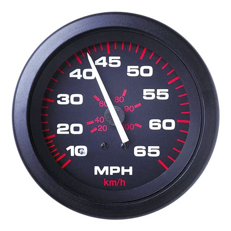 Sierra 57900p Marine Boat Amego 3 Speedometer Gauge Kit 65 Mph Round