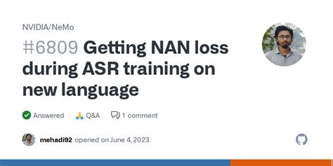 getting nan loss during asr training on new language · nvidia nemo