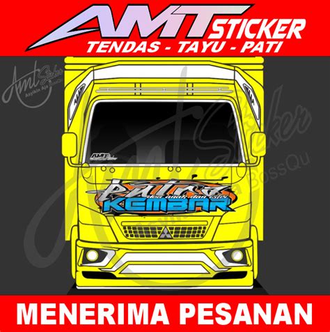 NEW STICKER KABIN DEPAN TRUK CANTER PUTRA KEMBAR BISA CUSTOM