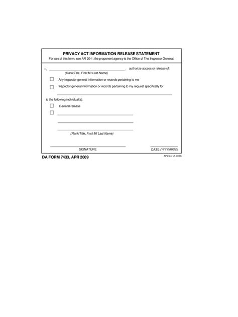 Privacy Act Statement Form 2 Free Templates In Pdf Word Excel Download