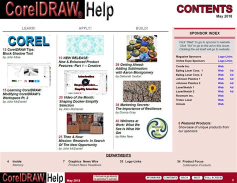 2018 Table Of Contents Coreldraw Help