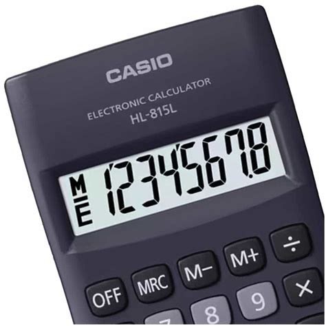 Calculadora De Bolsillo De 8 Dígitos Negro Casio