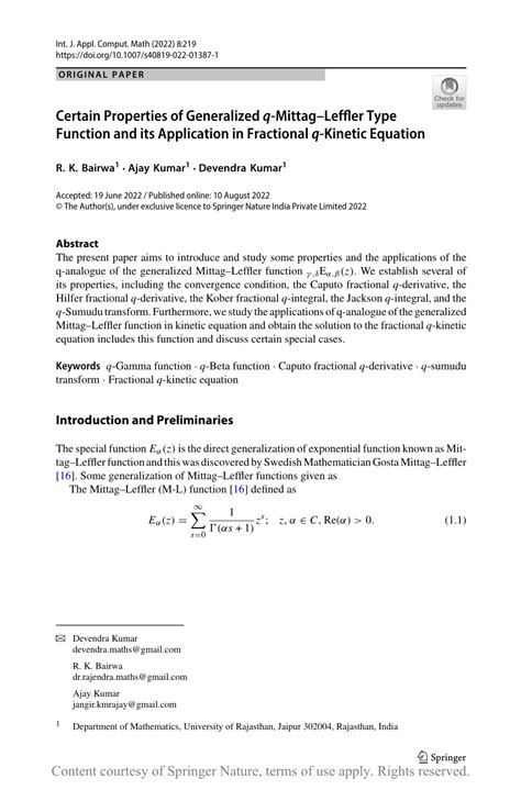 Certain Properties Of Generalized Q Mittagleffler Type Function And