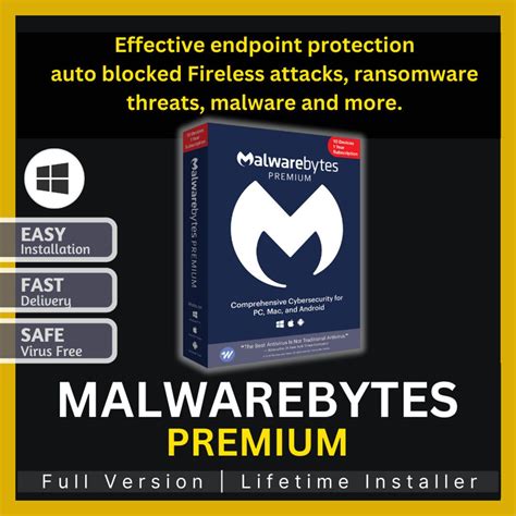 Malwarebytes Premium For Windows Full Version Lifetime Activation Anti Malware Antivirus Etsy