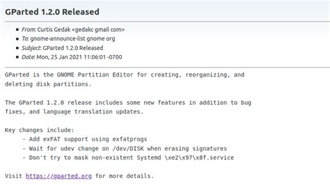 GParted Unterst Ab Sofort Auch Das Dateisystem ExFAT