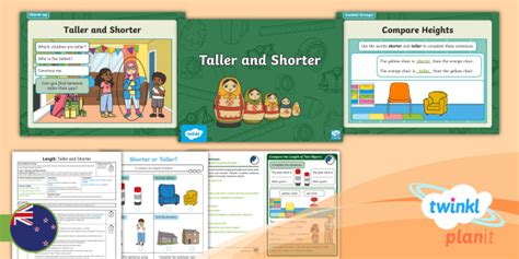 Level Length Compare The Length Of Two Objects Lesson