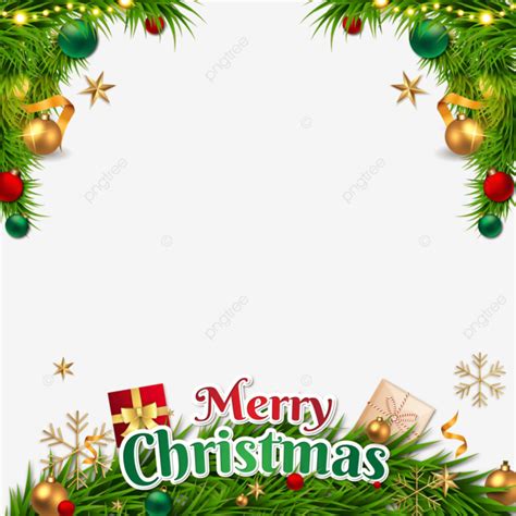 Twibbon عيد ميلاد سعيد إطار الحدود الجميلة المتجه Twibbon عيد الميلاد