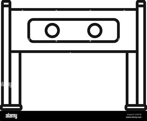 Metal Detector Icon Outline Style Stock Vector Image And Art Alamy